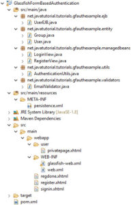 Glassfish Form Based Authentication Example | Java Tutorial Network