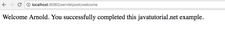 Java Servlet POST Example | Java Tutorial Network