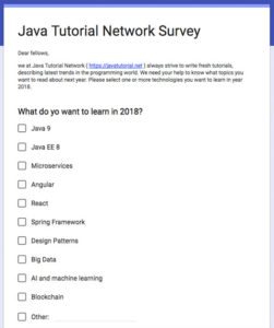 Top 10 Emerging Technologies among Java Developers in 2018 | Java Tutorial Network