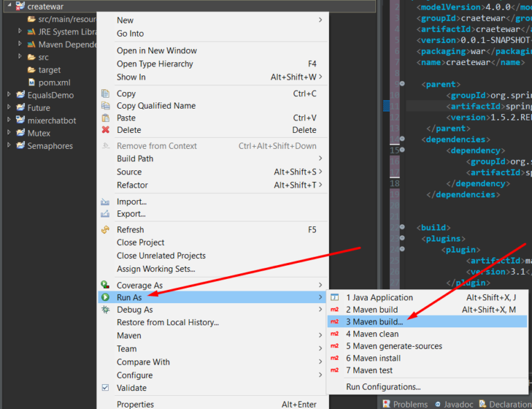 How To Create Java War File With Maven Java Tutorial Network