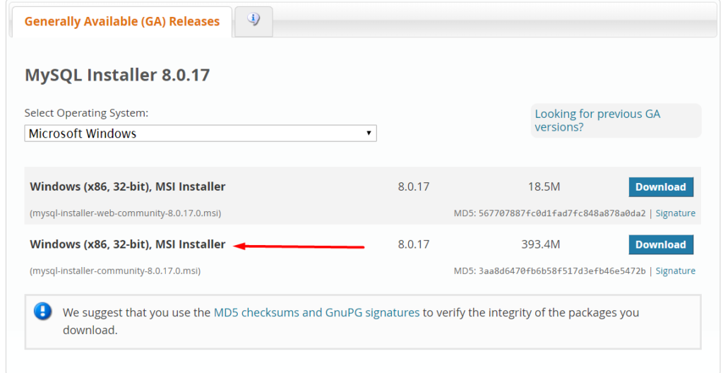 Installing and configuring MySQL database and server for Spring usage ...